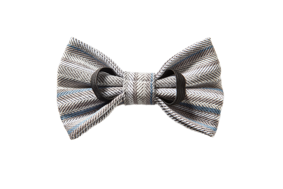 Hawa Mini Dog Bow Tie – Graphite Grey | Bowjangle Dog Bow Ties
